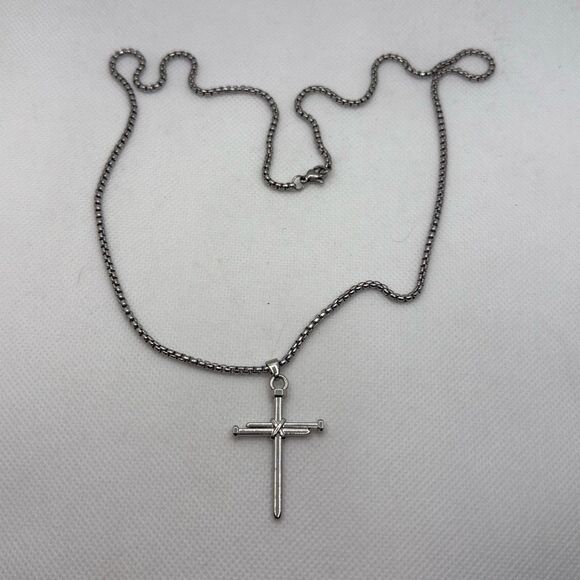 No Brand | Jewelry | Brand New Nail Cross Pendant With Chain | Poshmark